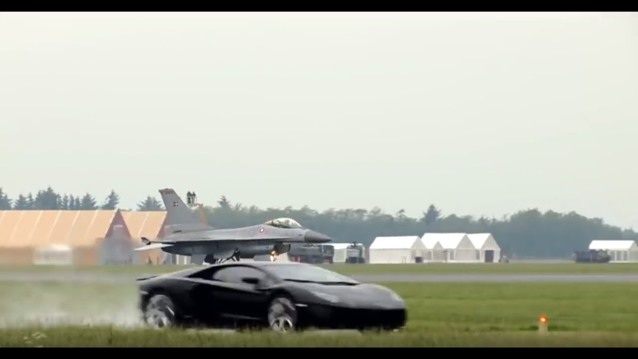 super Lamborghini / Lamborghini Aventador Vs Jet F 16 Fighting Falcon ...