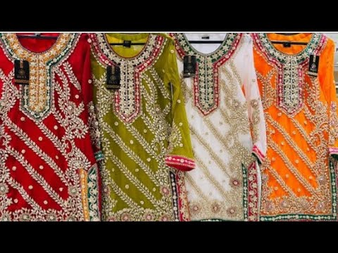 Mukesh Dresses | Gota Work Dress Designs | Mukesh Work Suits | Fancy ...