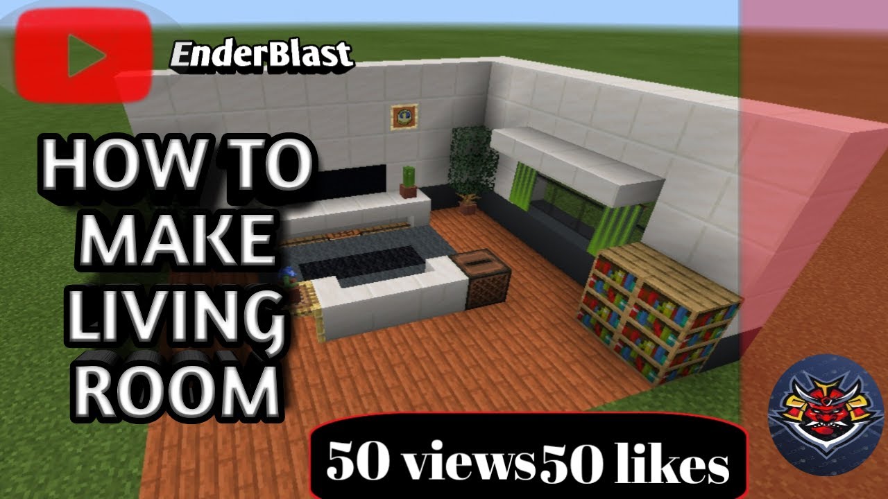 Tutorial ~ HOW TO MAKE LIVING ROOM ~ MINECRAFT - YouTube