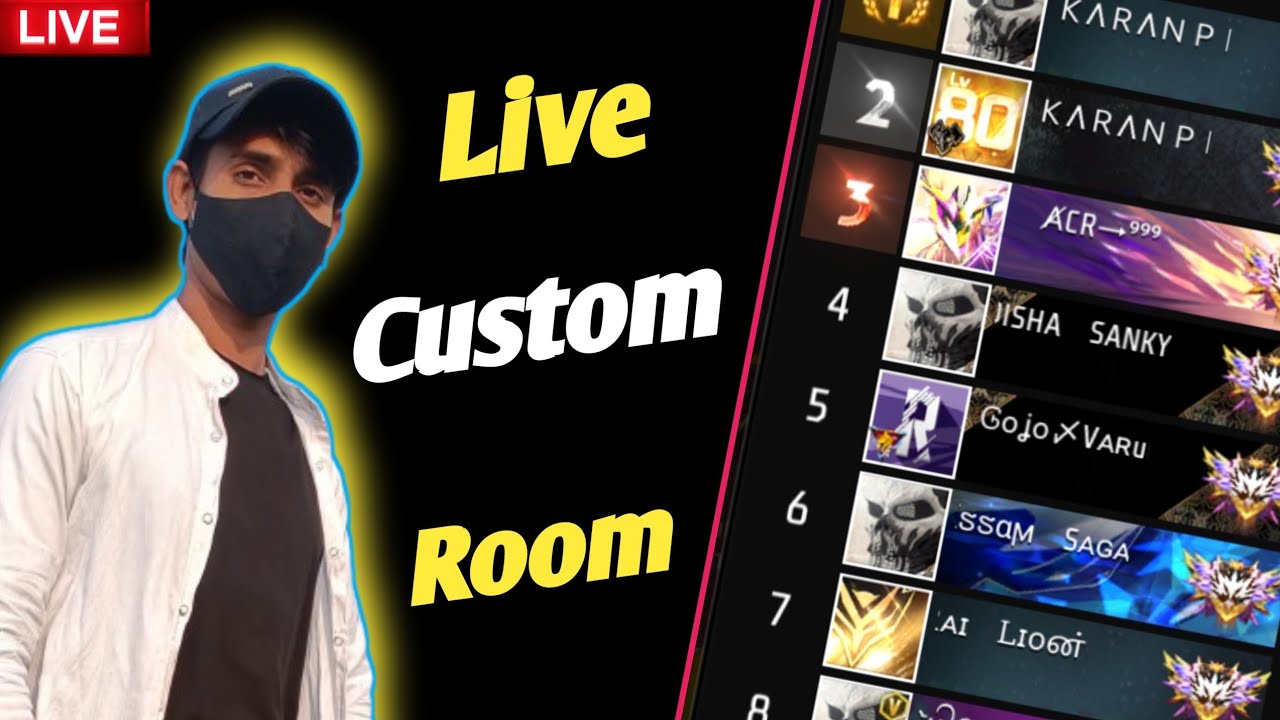 [LIVE🔴] CUSTOM ROOM || FREE FIRE LIVE - YouTube