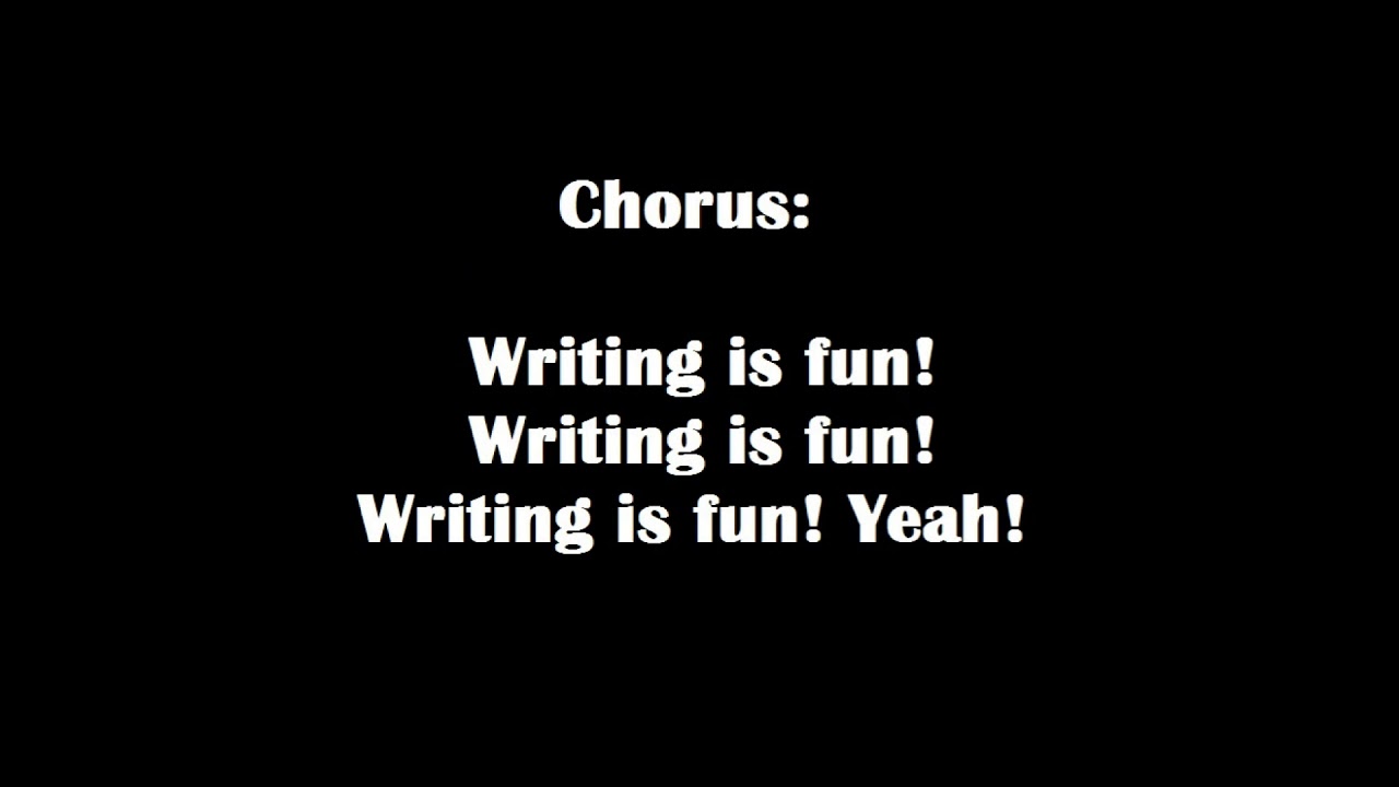 Writing Song (Writing is Fun) - YouTube