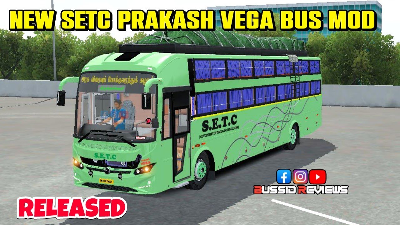🎀🤩BRAND NEW SETC Prakash Vega Bs6 Non Ac Bus Mod Released😍😎 - YouTube