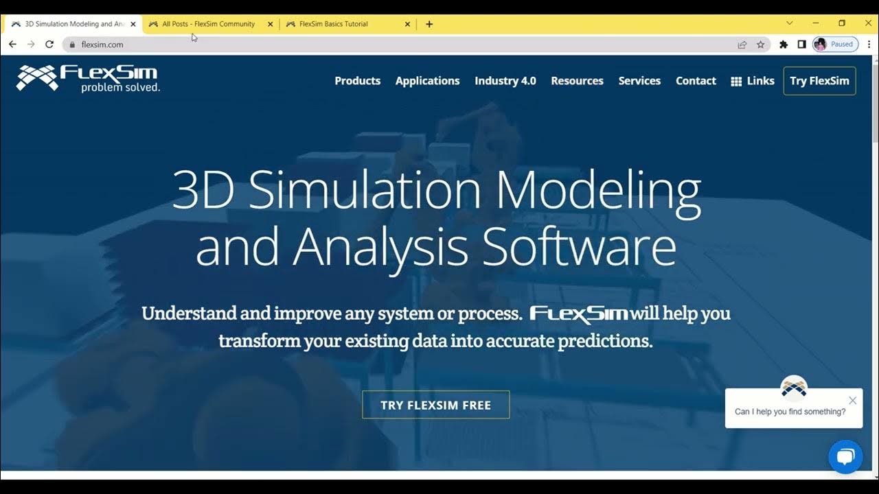 Detailed Flexsim | Discrete Event Simulation | Real Time | Industry 4.0 - YouTube