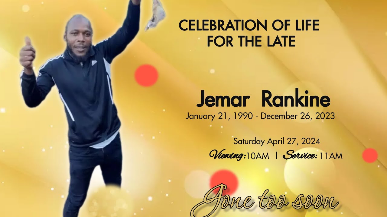 Thanksgiving Service for the late Jamar Rankine - YouTube