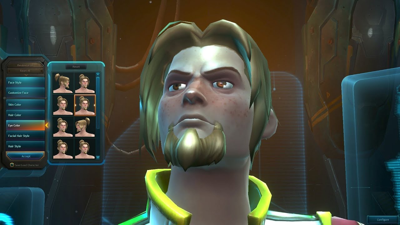 Wildstar: Dominion - Male Cassian Character Creation Customization ...
