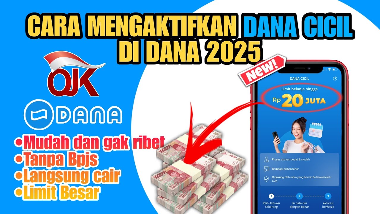 Cara mengaktifkan DANA CICIL di aplikasi DANA TERBARU 2025 - YouTube
