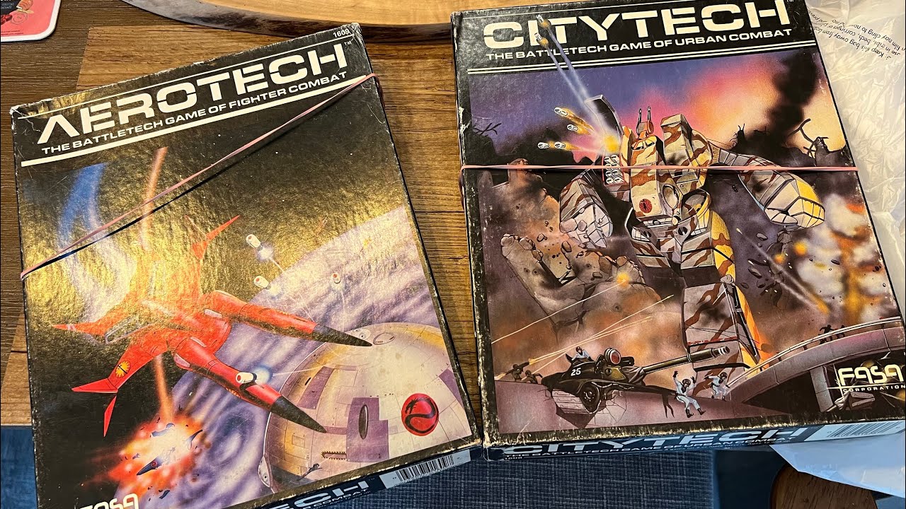 Battletech Aerotech and Citytech Fasa board game find - YouTube