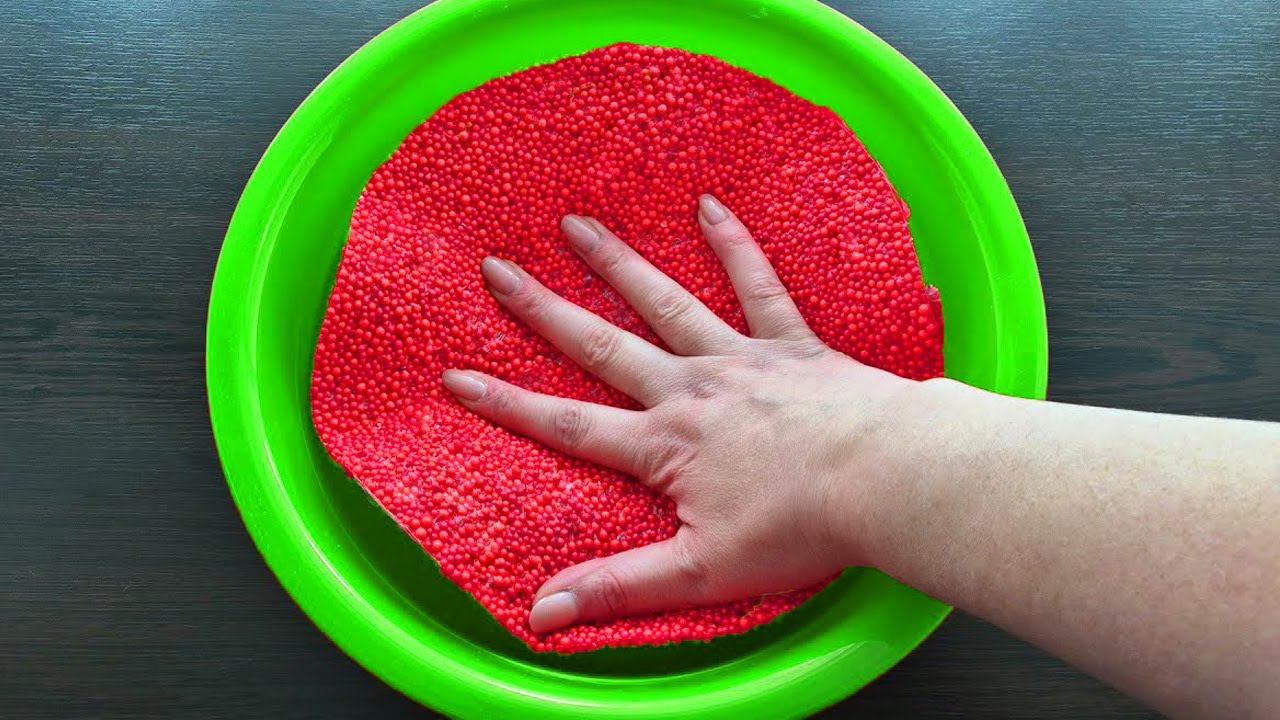 Very Relaxing Slime Making - Super Crunchy Satisfying Slime - YouTube