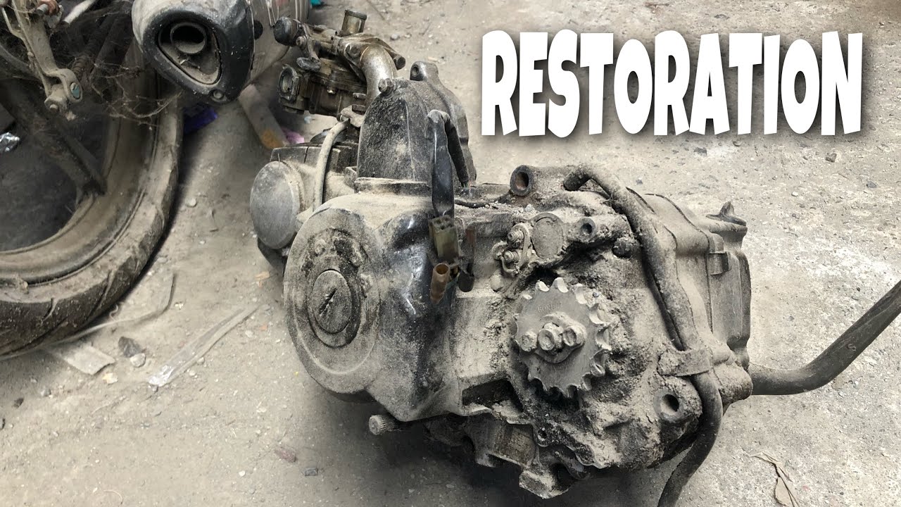 WAVE 100 RESTORATION | restore and repair an old engine until it looks ...