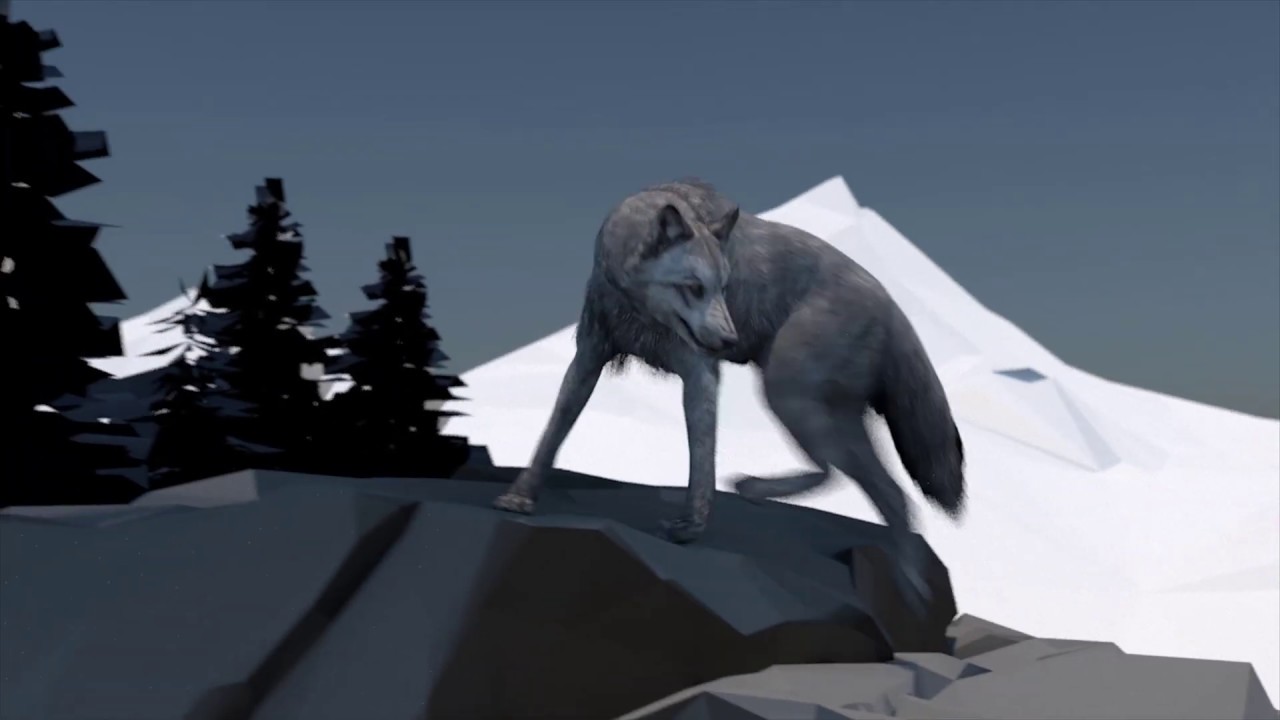 Wolf animation - YouTube