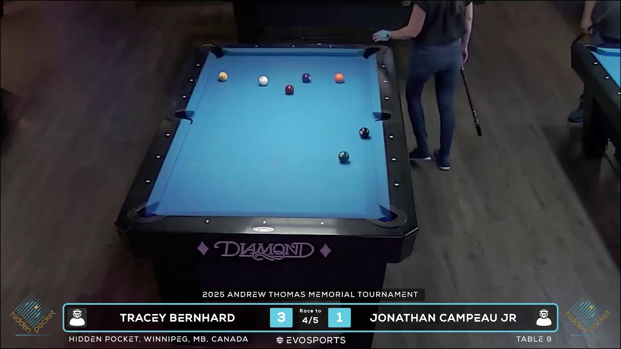TRACEY BERNHARD vs JONATHAN CAMPEAU JR - HIDDEN POCKET - TABLE 9 ...