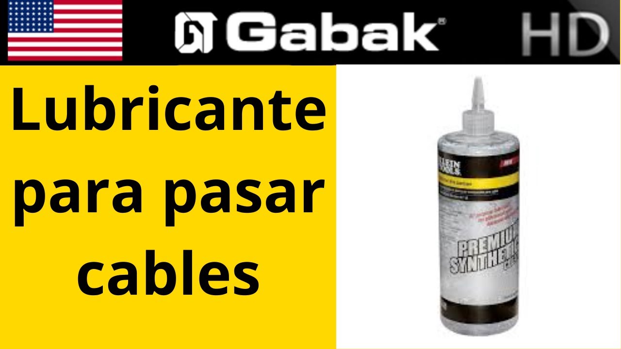 ¿Cómo usar el lubricante para pasar cables? - GabakTech - YouTube