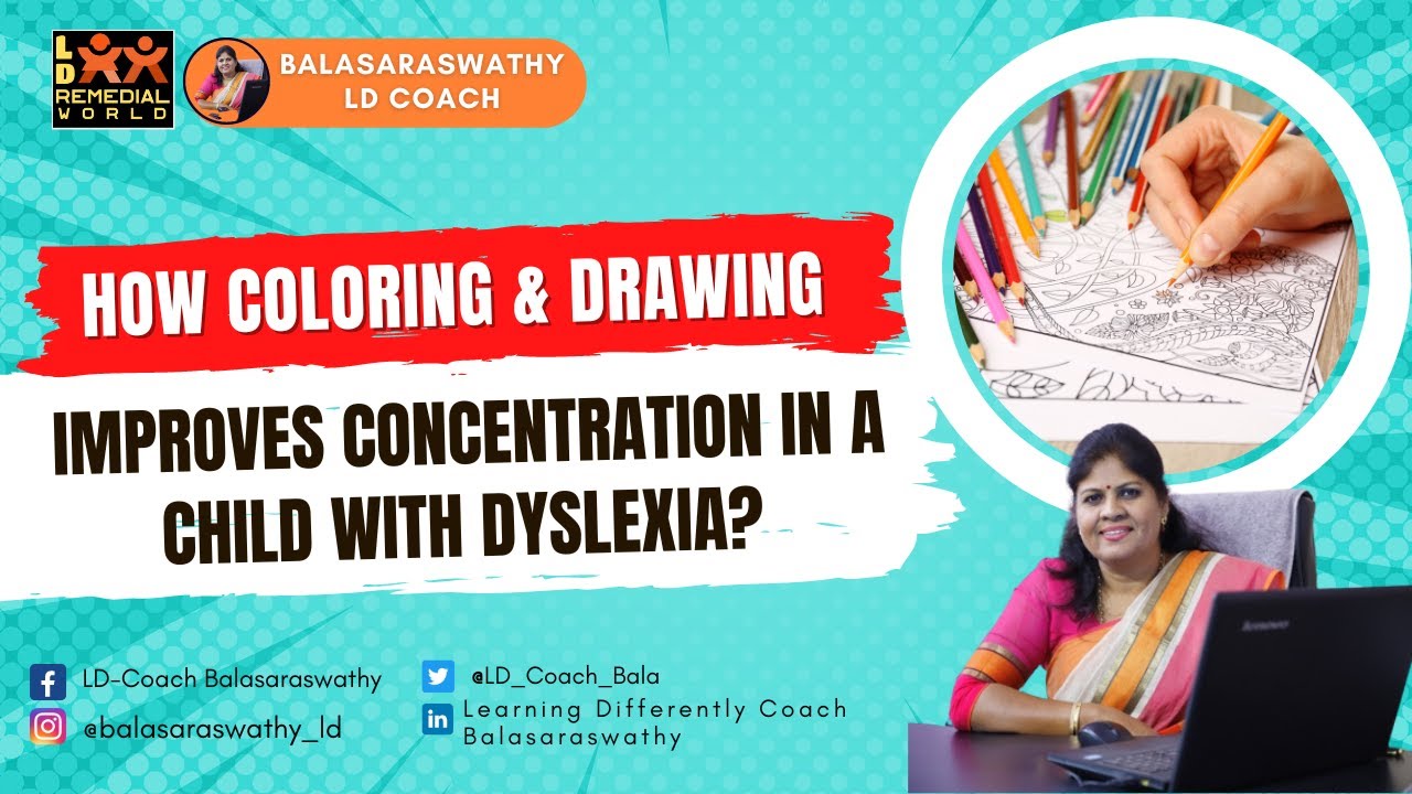 How coloring and drawing improves concentration in a child with ...