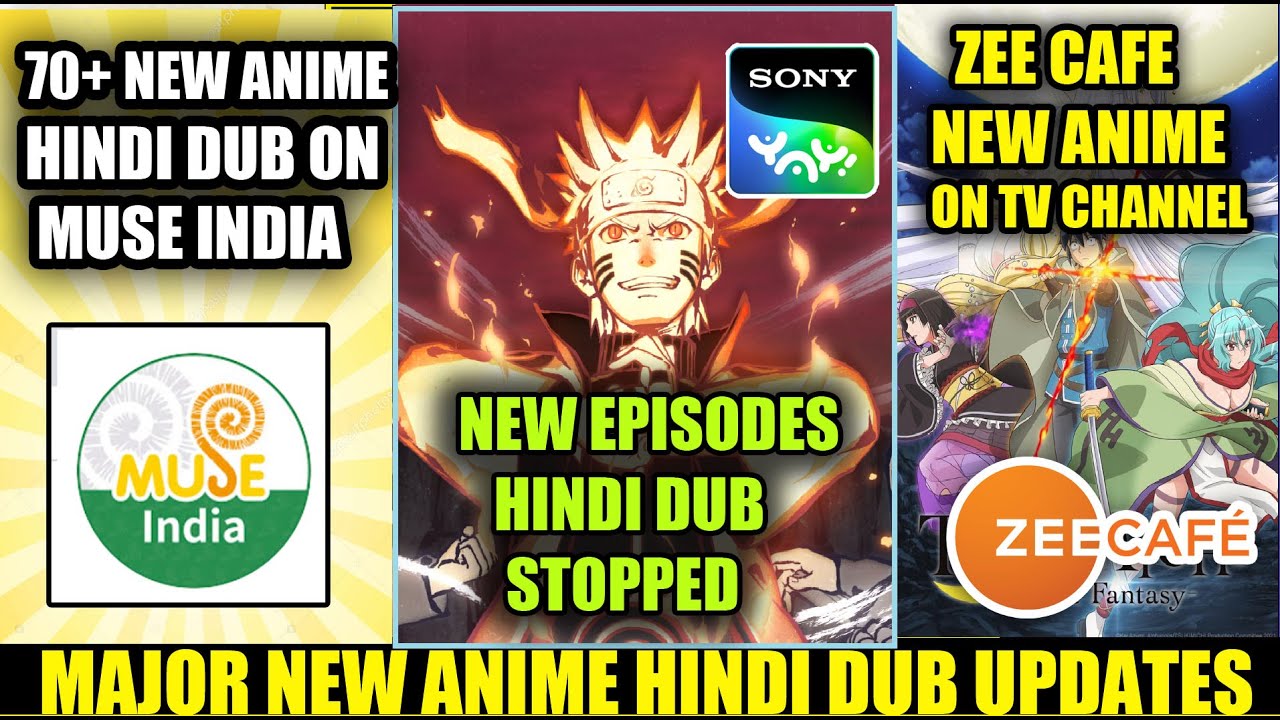 MUSE INDIA 70 + NEW ANIMES HINDI DUB ON YOUTUBE | ZEE CAFE NEW ANIME ...