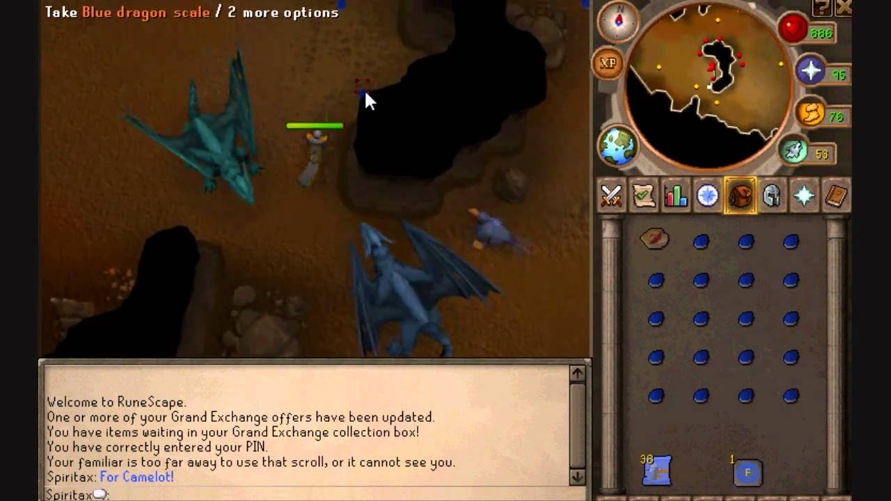 Rs moneymaking - Blue dragon scales: grinding & collecting - YouTube