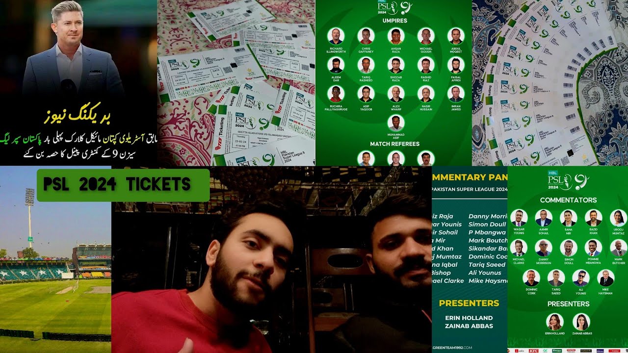 Psl 2024 Free Tickets offer Commentry Panel Match referee Psl details ...