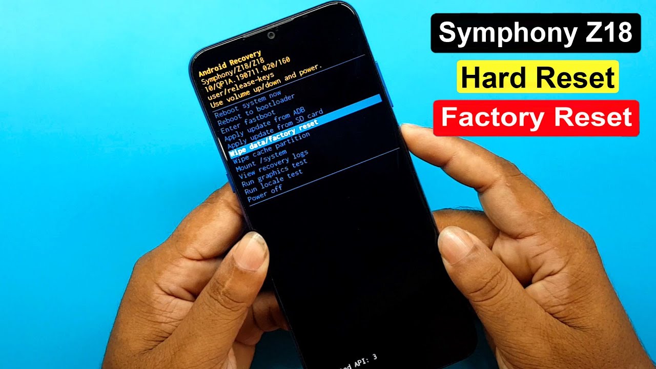 Symphony Z18 Hard Reset / Pattern Unlock / Factory Reset / Without PC ...