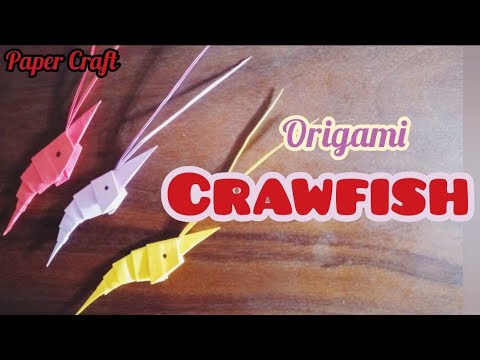 DIY - How to make paper crawfish - Origami crawfish - paper crawfish ...