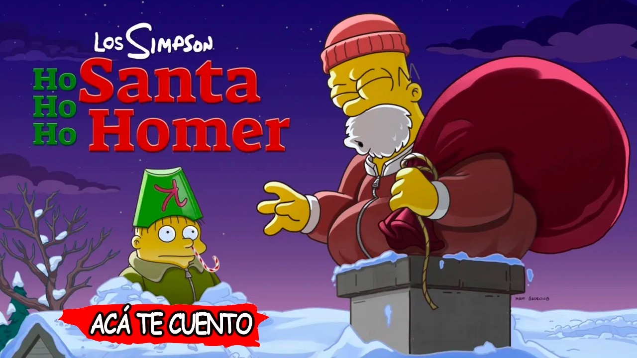 Los Simpson: Ho Ho Ho Santa Homero | Los Simpsons Especial Navideño ...