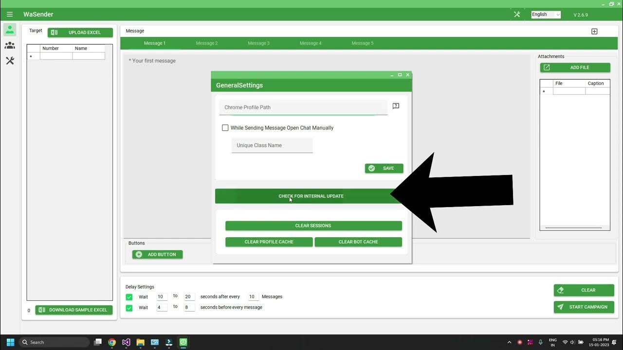 WaSender - How to Internal update - YouTube