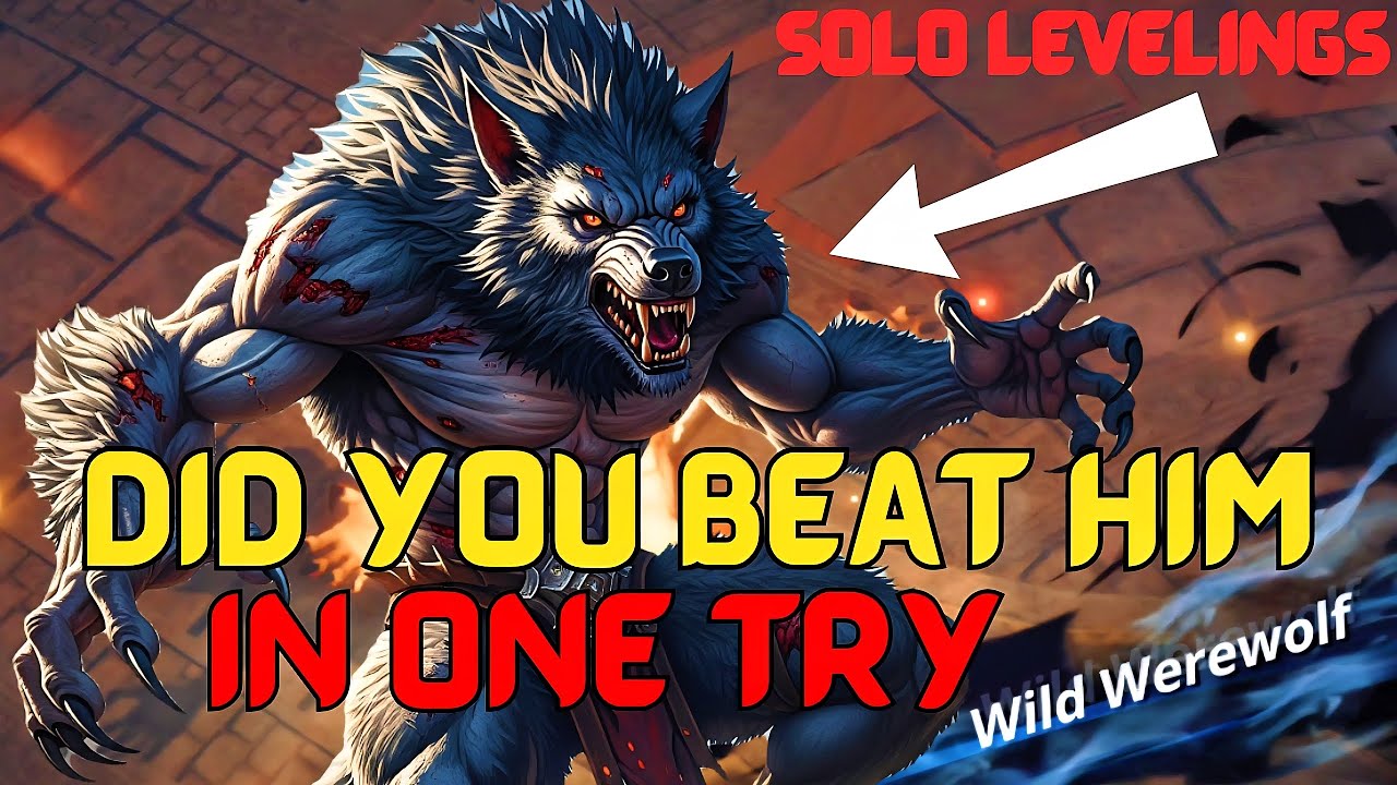 Solo Leveling: Can YOU Beat the Wild Werewolf in One Try? (Insane Boss ...
