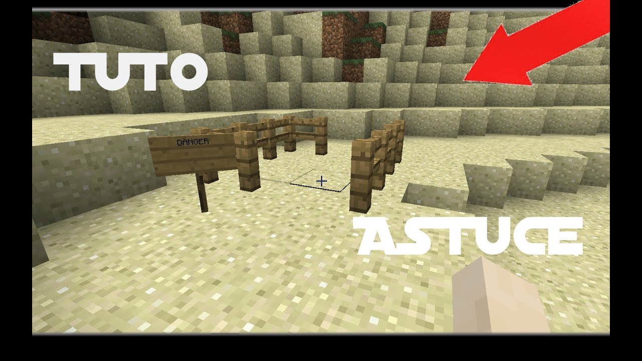 TUTO - COMMENT FAIRE DES SABLES MOUVANTS DANS MINECRAFT - YouTube