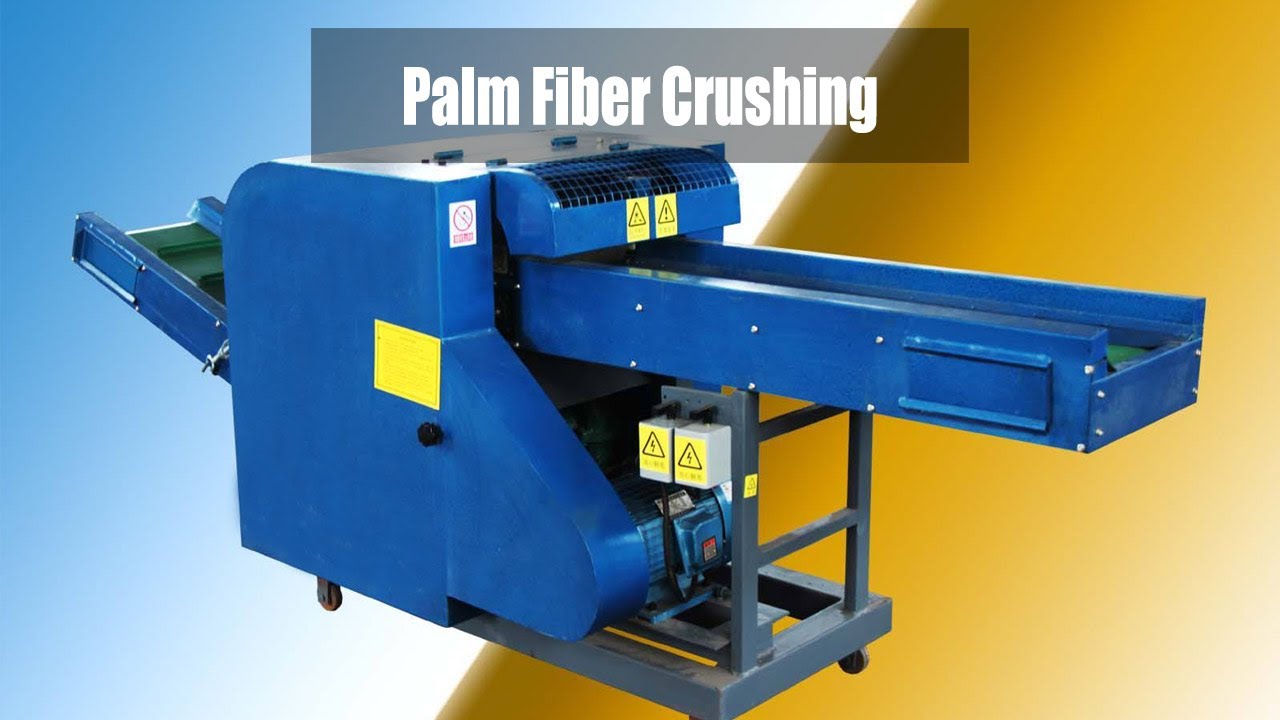 Palm Fiber Crushing - YouTube