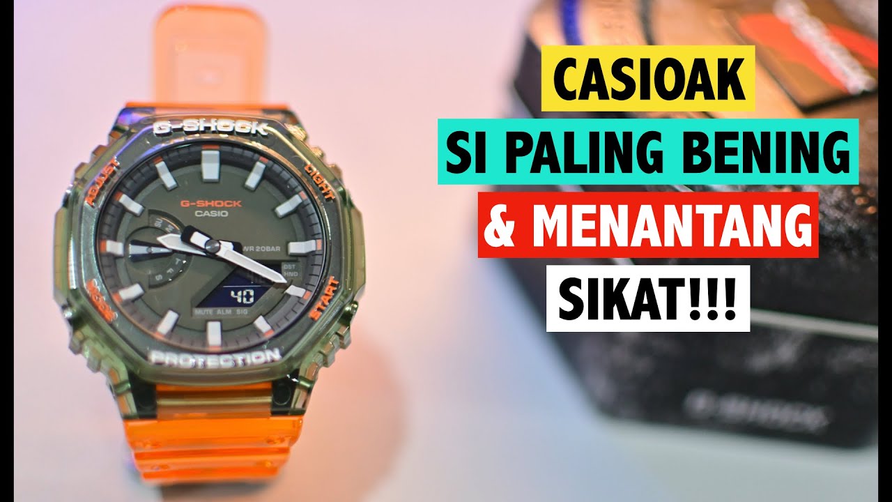 JAM | CASIOAK | CASIO G-SHOCK GA 2100HC-4ADR | Shiny Green Orange | Ojo ...