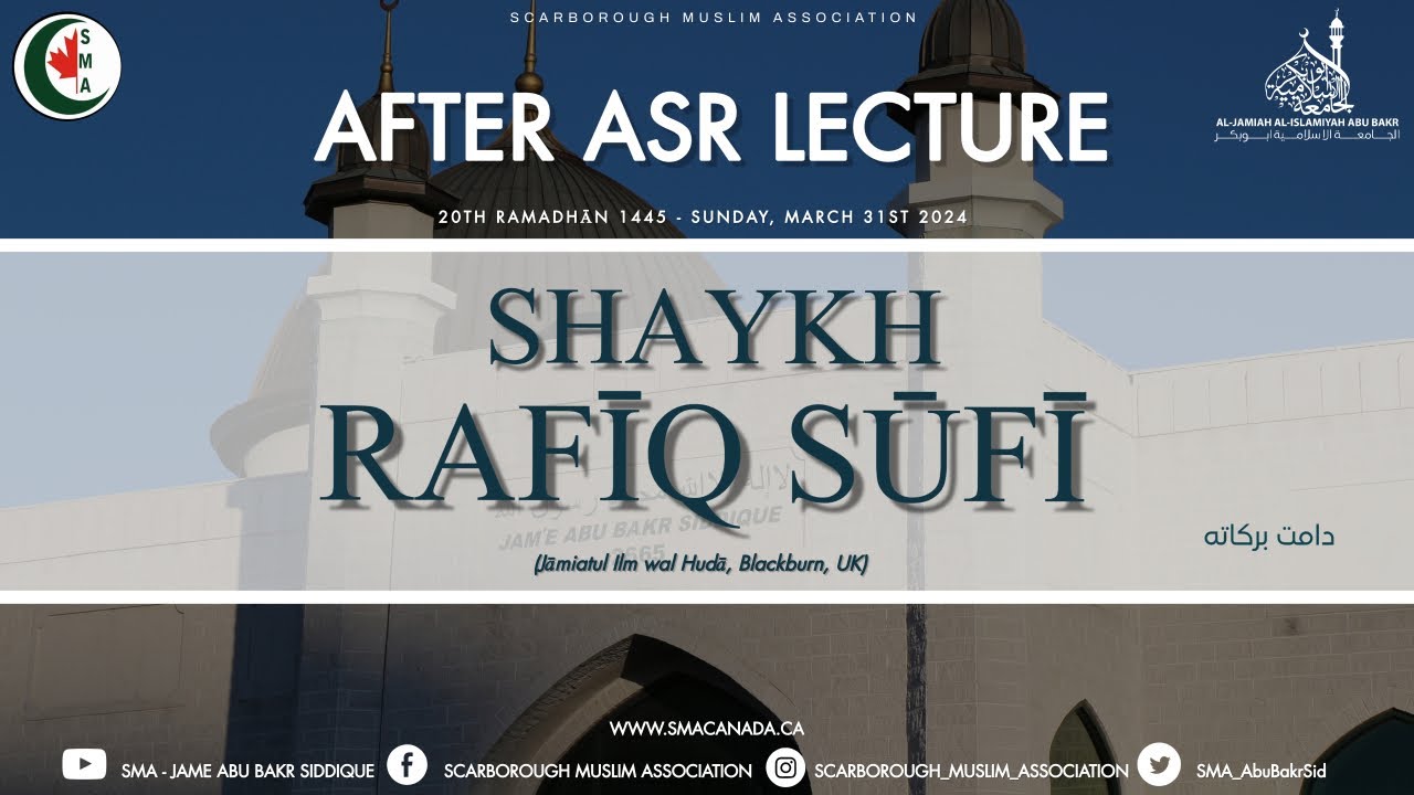 Shaykh Rafiq Sufi | After Asr | Sun. 31/03/24 - YouTube