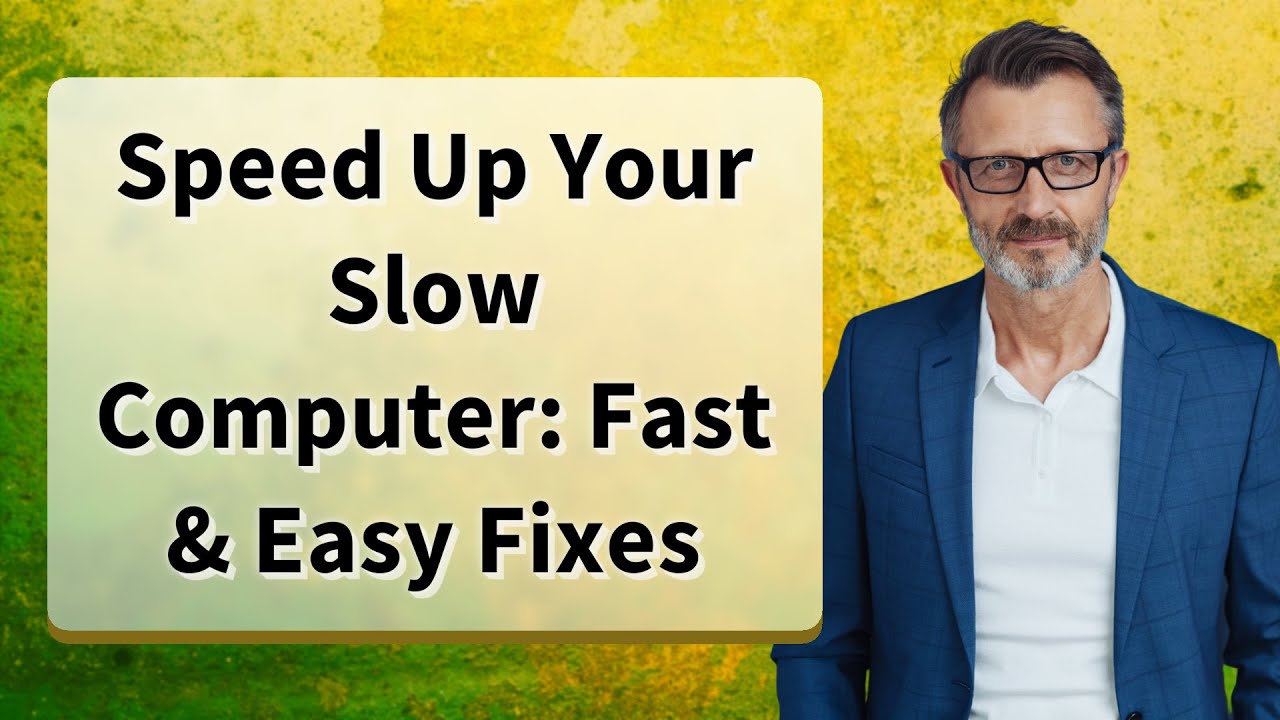 Speed Up Your Slow Computer: Fast & Easy Fixes - YouTube