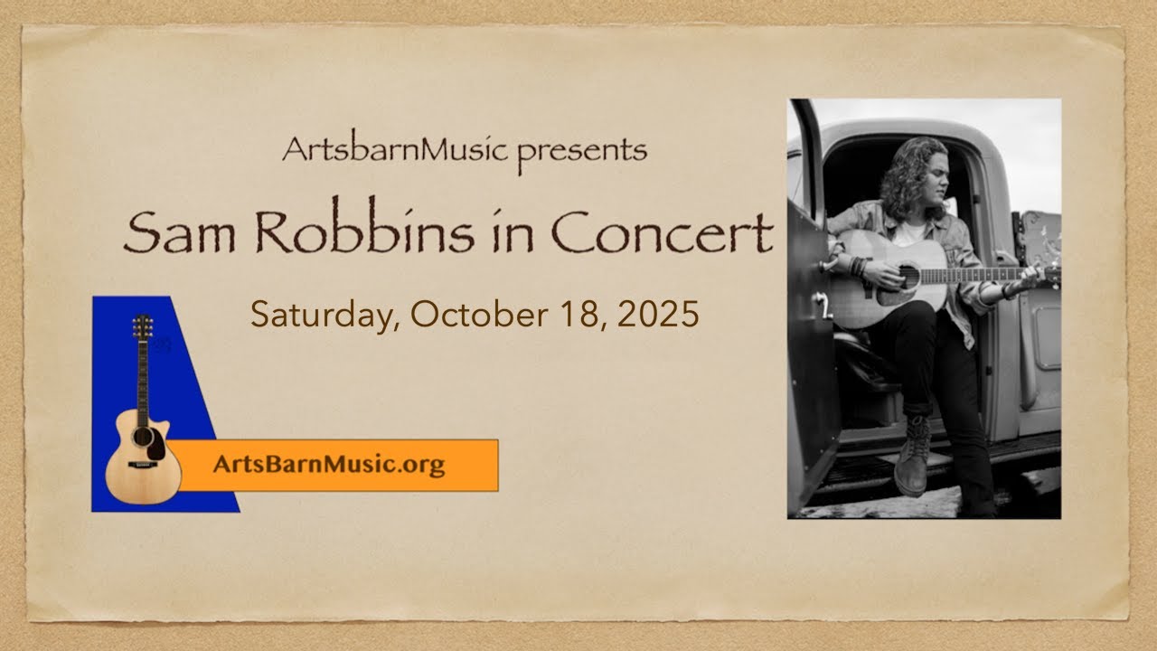 ArtsBarnMusic presents Sam Robbins! - YouTube