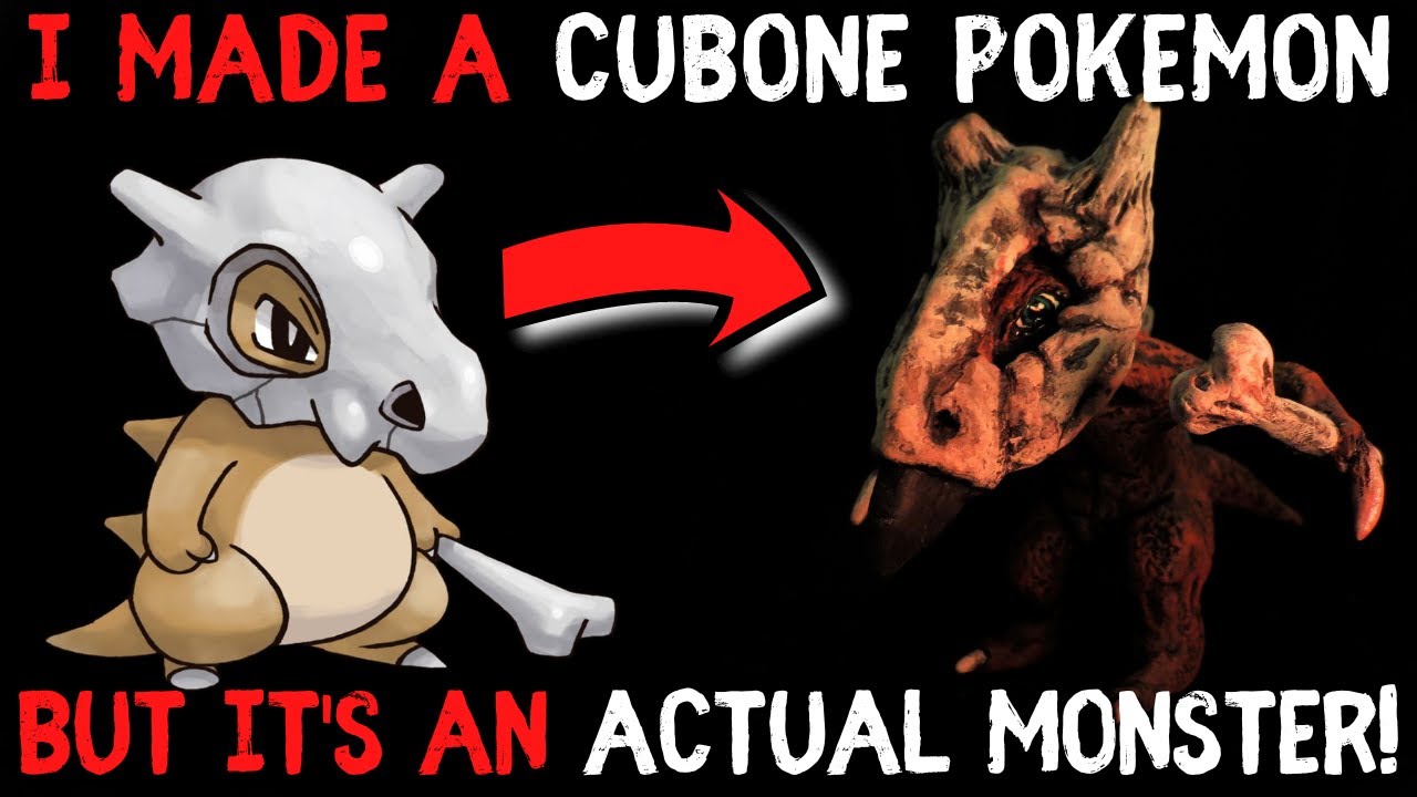I made a CUTE POKEMON into an ACTUAL MONSTER for Halloween - CUBONE ...