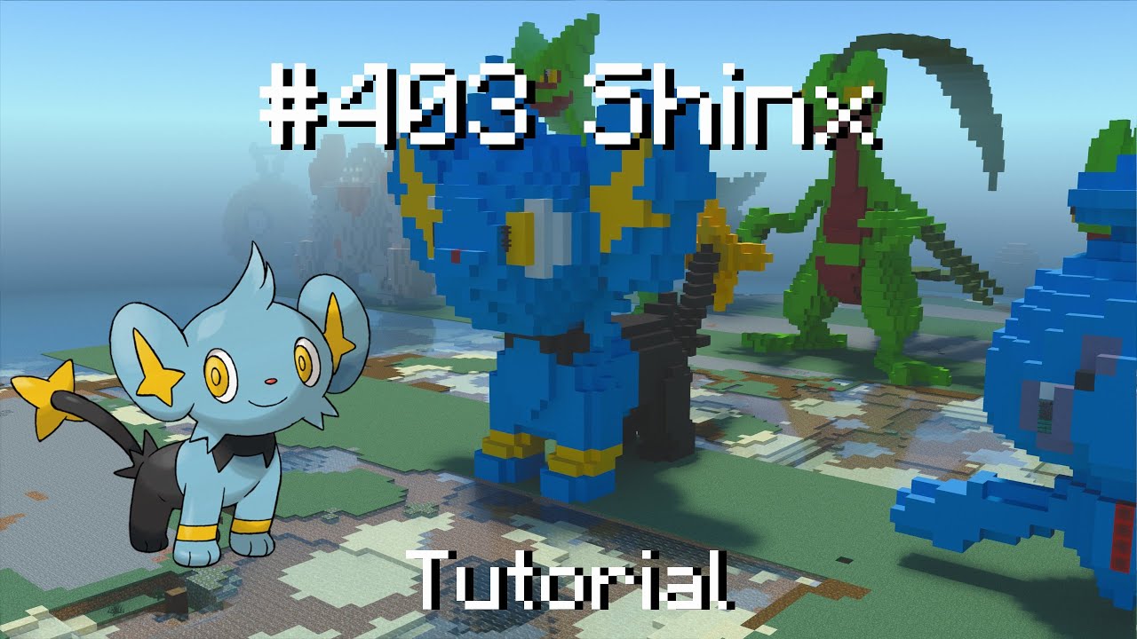 How to build a Pokémon Shinx statue in Minecraft (Tutorial) - YouTube