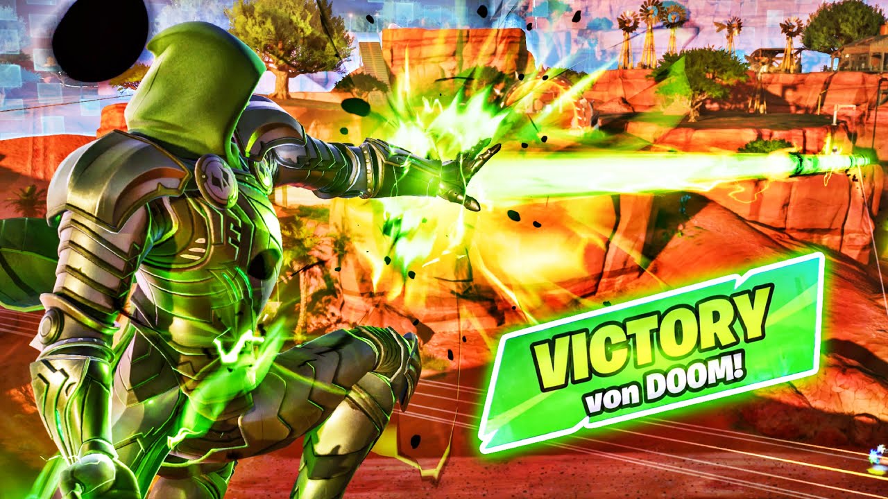 FORTNITE VICTORY VON DOOM GAMEPLAY HIGHLIGHT IN 4K WITH GYRO AIMING ...
