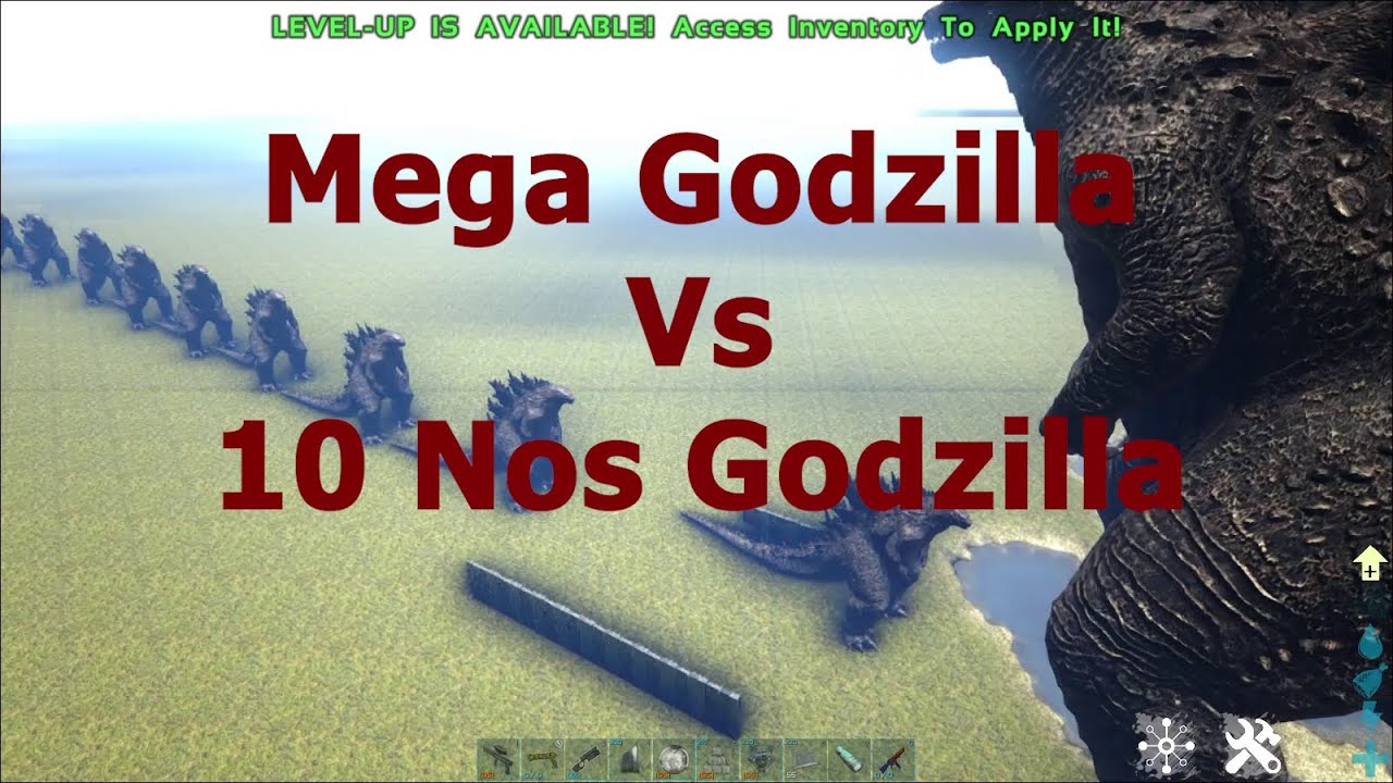 Mega Godzilla versus 10 Godzilla ! godzilla fight ! #godzilla # ...