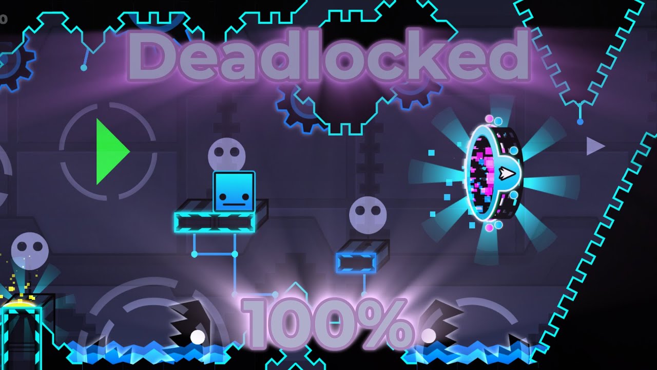 Deadlocked - 100% [Easy Demon] / Geometry Dash - YouTube