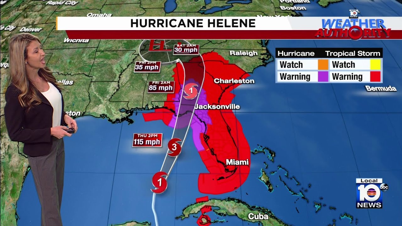 Tracking Helene: 6 a.m. forecast - YouTube