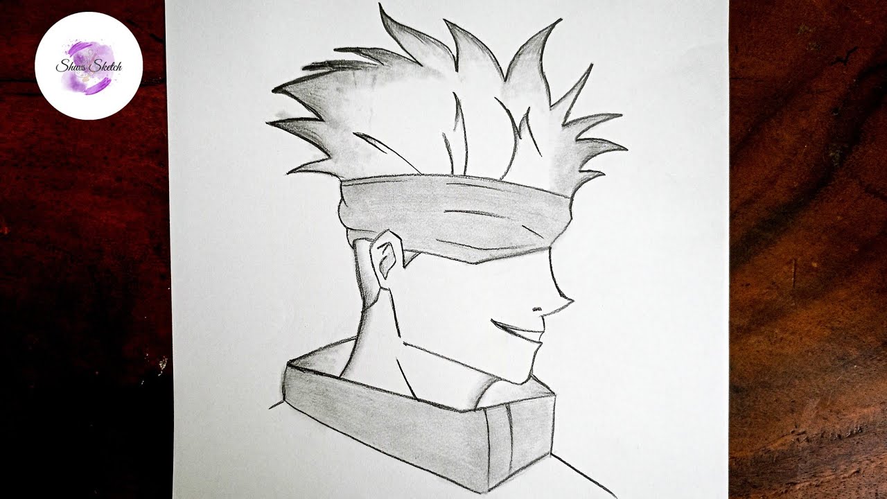 How to Draw Gojo Satoru Step by Step || Easy Anime Drawing Tutorial ...