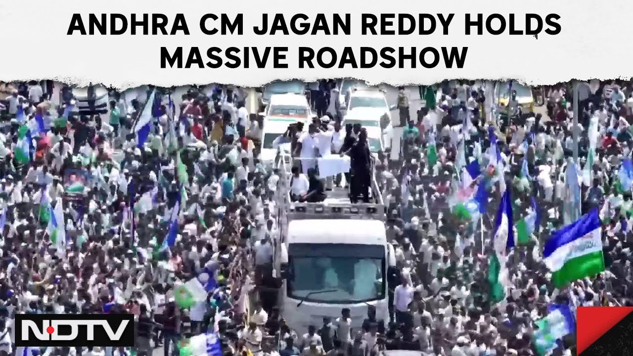Andhra News | Andhra CM YS Jagan Mohan Reddy Holds Massive Roadshow At ...