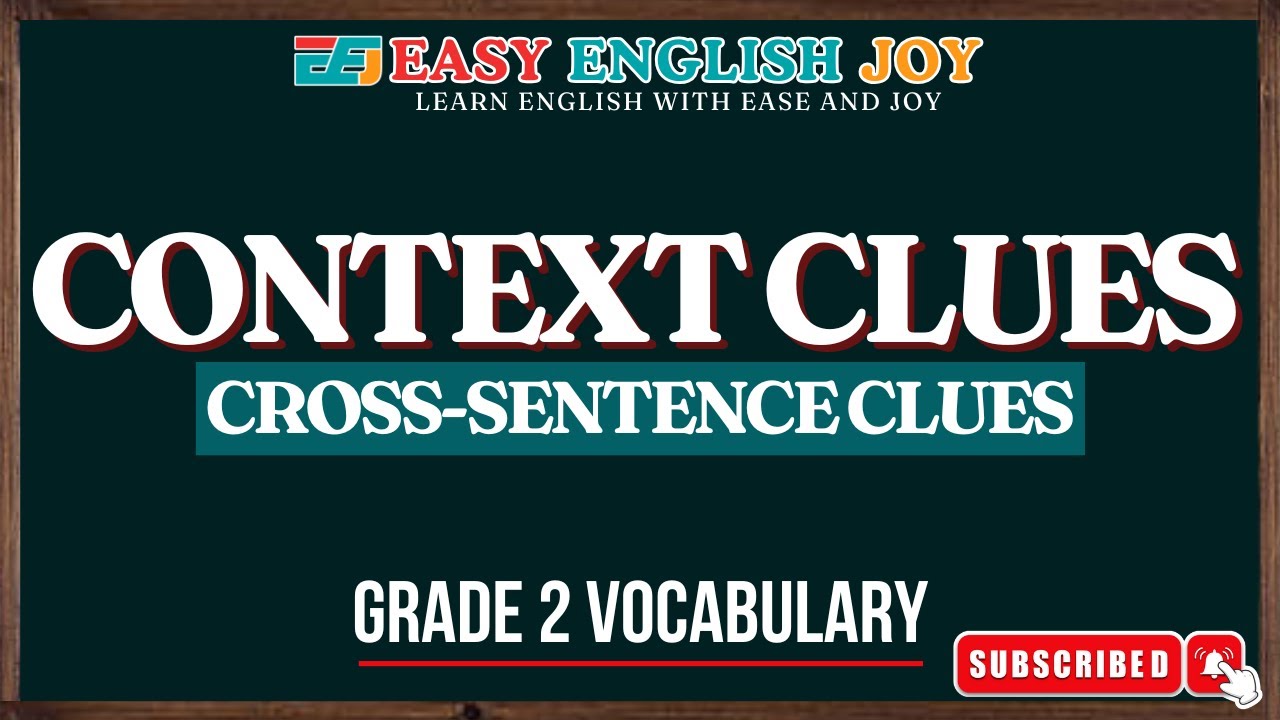 Cross-Sentence Clues || Context Clues || Grade 2 Vocabulary - YouTube