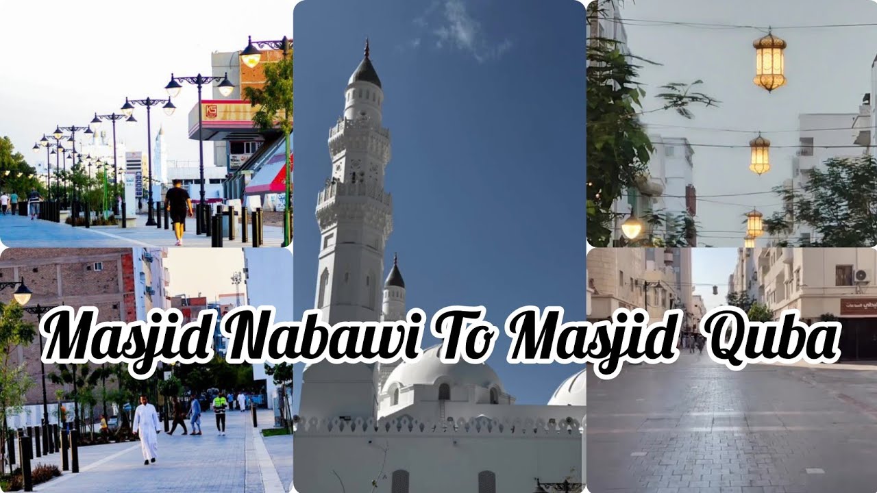 Masjid Nabawi to Masjid Quba | Beautiful walking track | Quba square ...