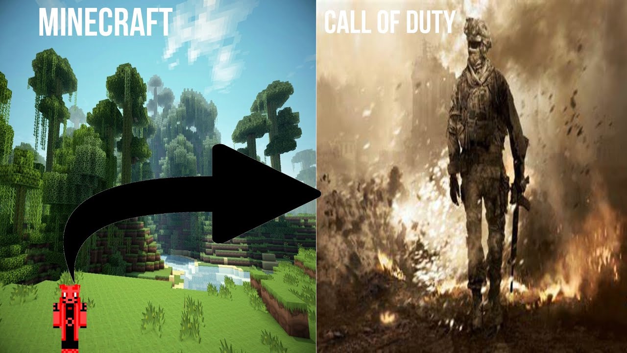 My Minecraft skin in a cod background - YouTube