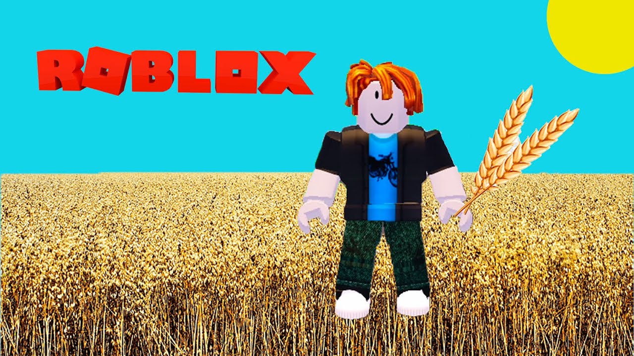 A BIG FIELD OF WHEAT GARDEN ROBLOX - YouTube