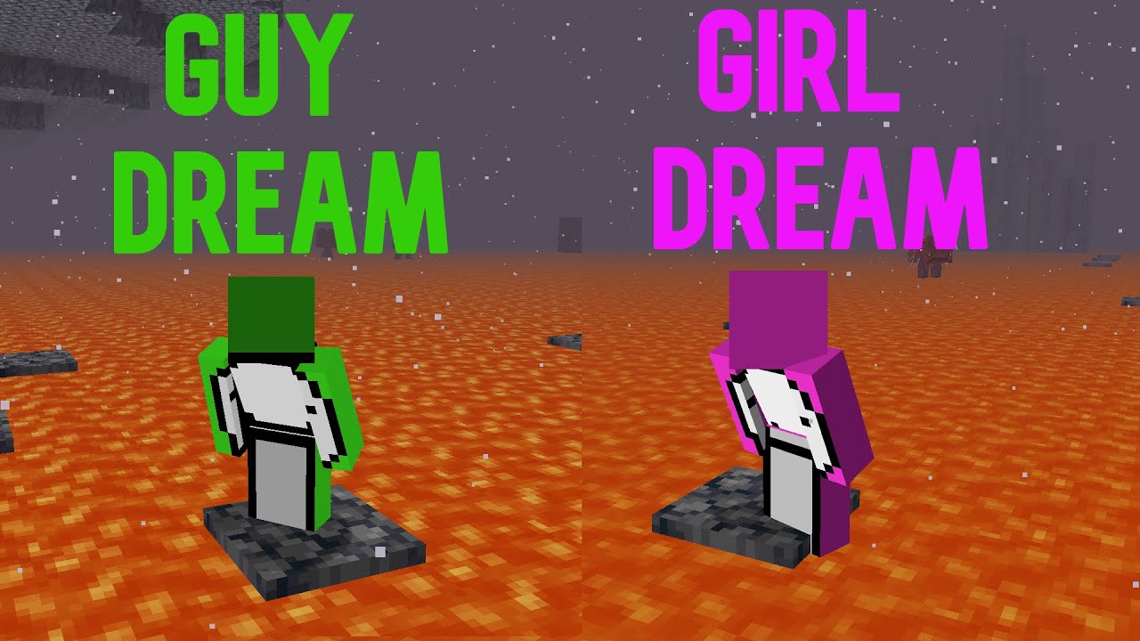 If DREAM was a GIRL in Minecraft Manhunt... - YouTube
