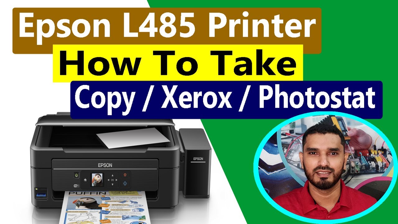 Epson L485 Printer Take Photostat / Photocopy / Copy Printing / Xerox ...