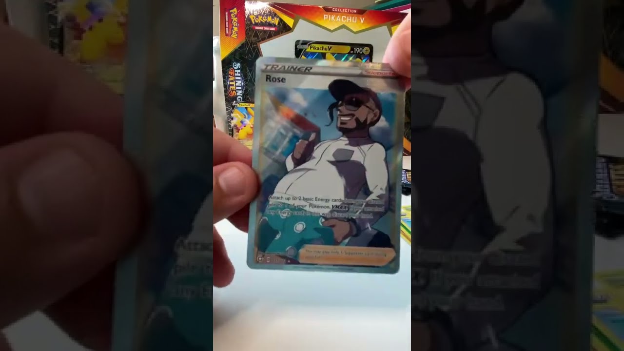 Pokémon cards. ROSE Trainer Full art. - YouTube