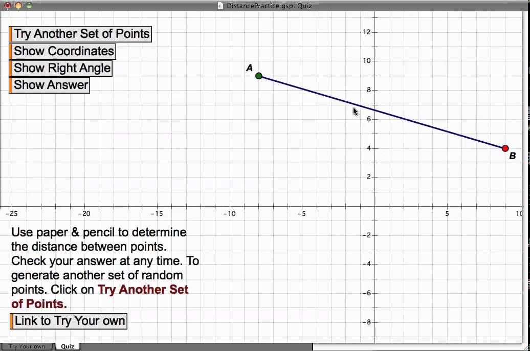 GSP Distance Practice - YouTube