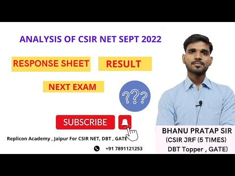 Result #Cut off CSIR NET 2022 ll Percentile ll percentile ko percent me ...