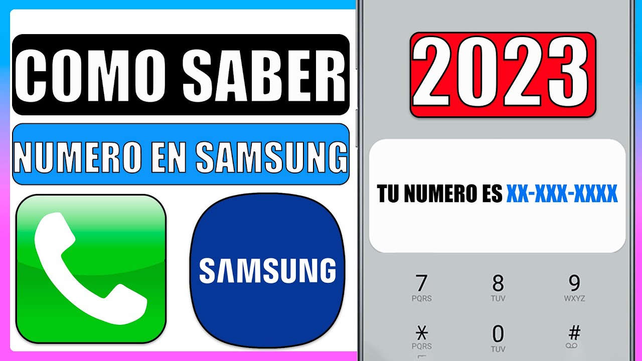 🔴Como saber mi numero de telefono en samsung - YouTube