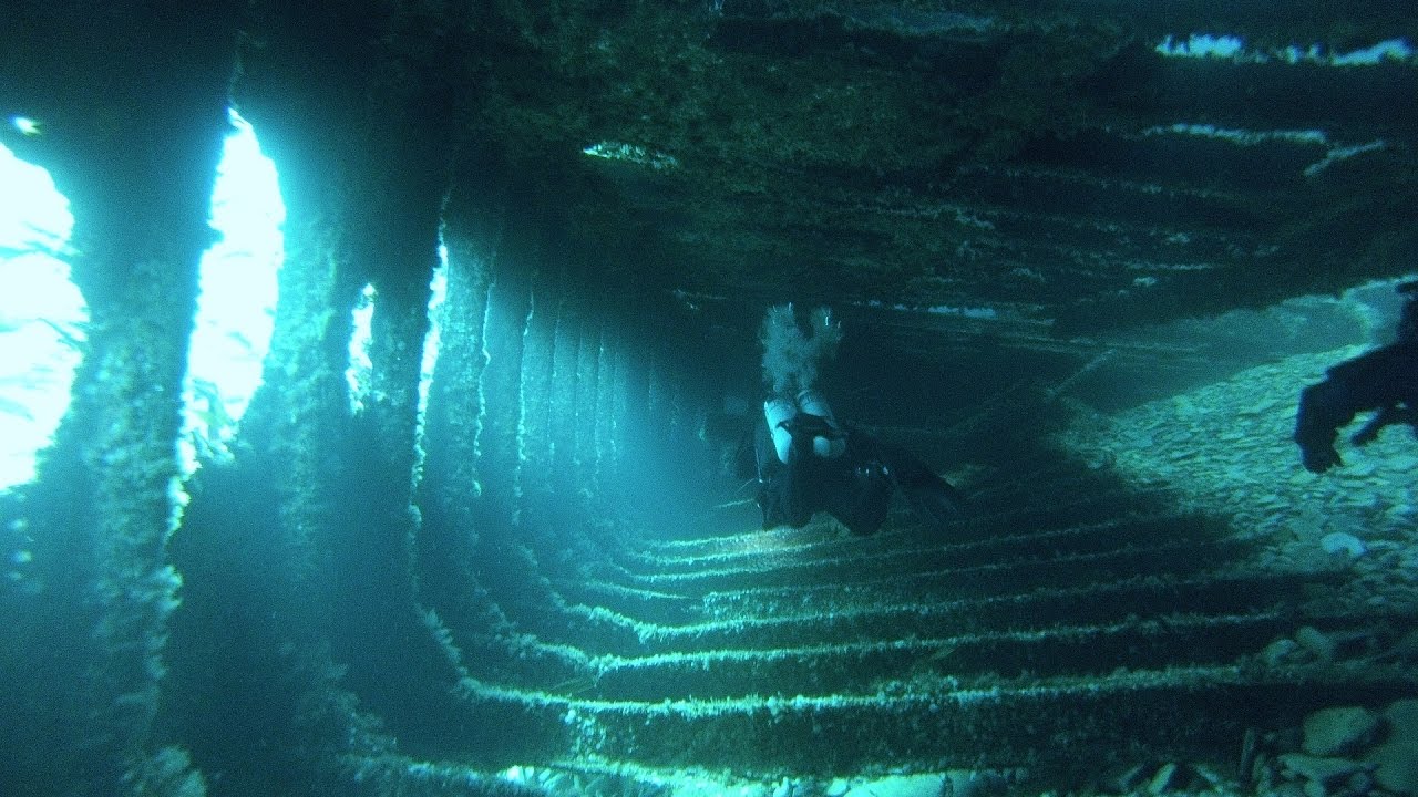 Scuba Diving the blockship Tabarka in Scapa Flow - YouTube